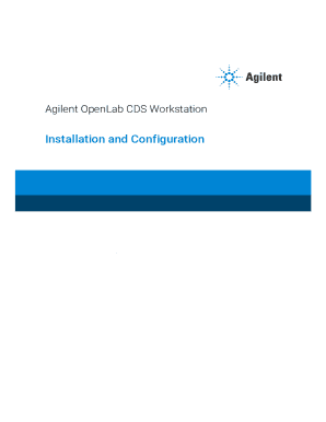 Fillable Online OpenLab CDS Workstation Plus Installation and Configuration - Agilent Fax Email ...
