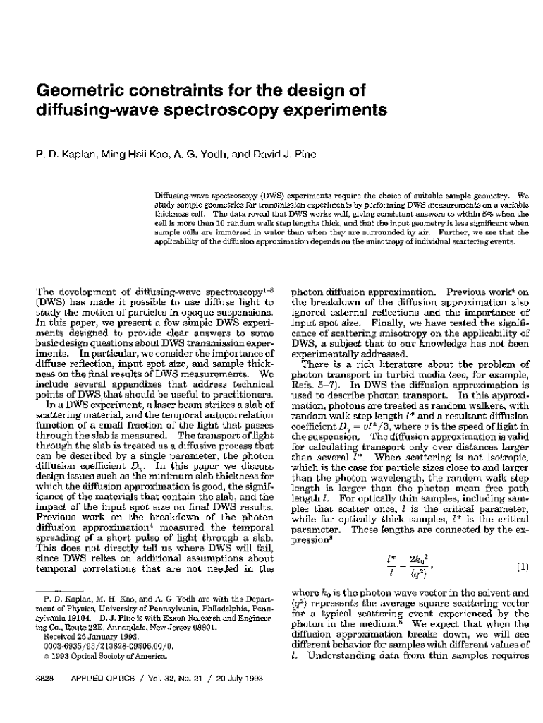 Fillable Online web sas upenn Geometric constraints for the design of ...