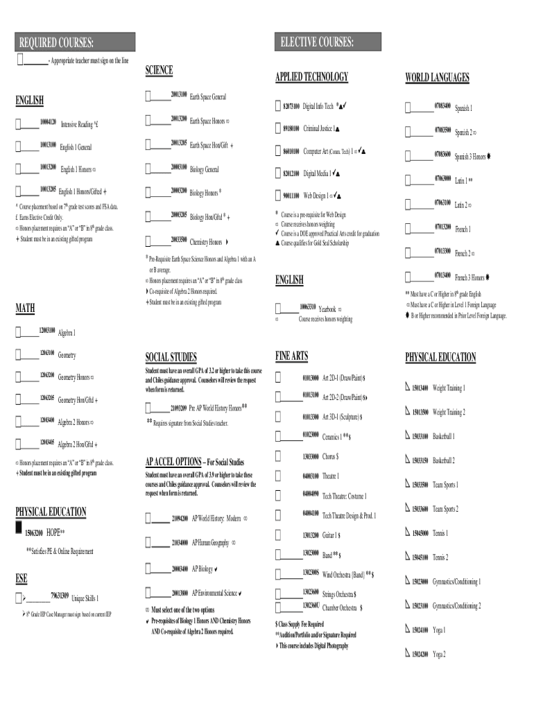 Fillable Online FSU Undergraduate Bulletin - Florida State University Fax Email Print - pdfFiller