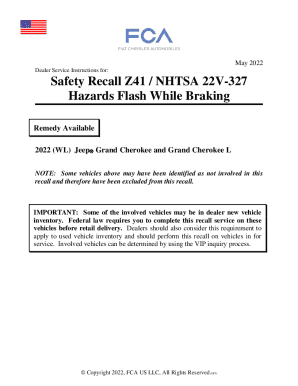 Fillable Online static.nhtsa.gov odi rclVOLUNTARY SAFETY RECALL ...