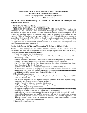 Fillable Online Kentucky Education Cabinet AgenciesEducation and ...