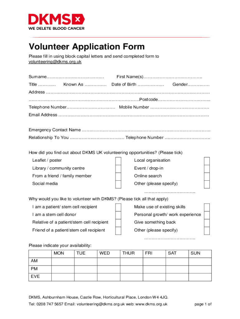 Fillable Online Volunteer Application Form - assets-eu-01.kc ...