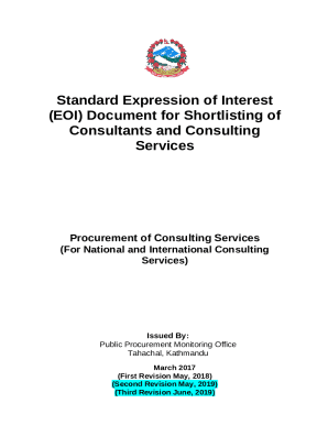 sample expression of interest proposal pdf Doc TemplatepdfFiller - ppmo ...