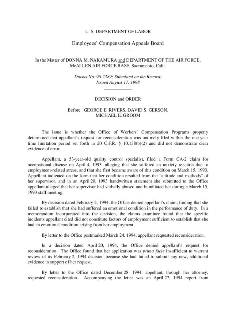 Fillable Online 96-2389: DONNA M. NAKAMURA and DEPARTMENT OF THE ... Fax Email Print - pdfFiller