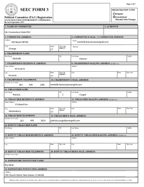 Fillable Online seec ct UIL Connecticut State PAC Fax Email Print ...