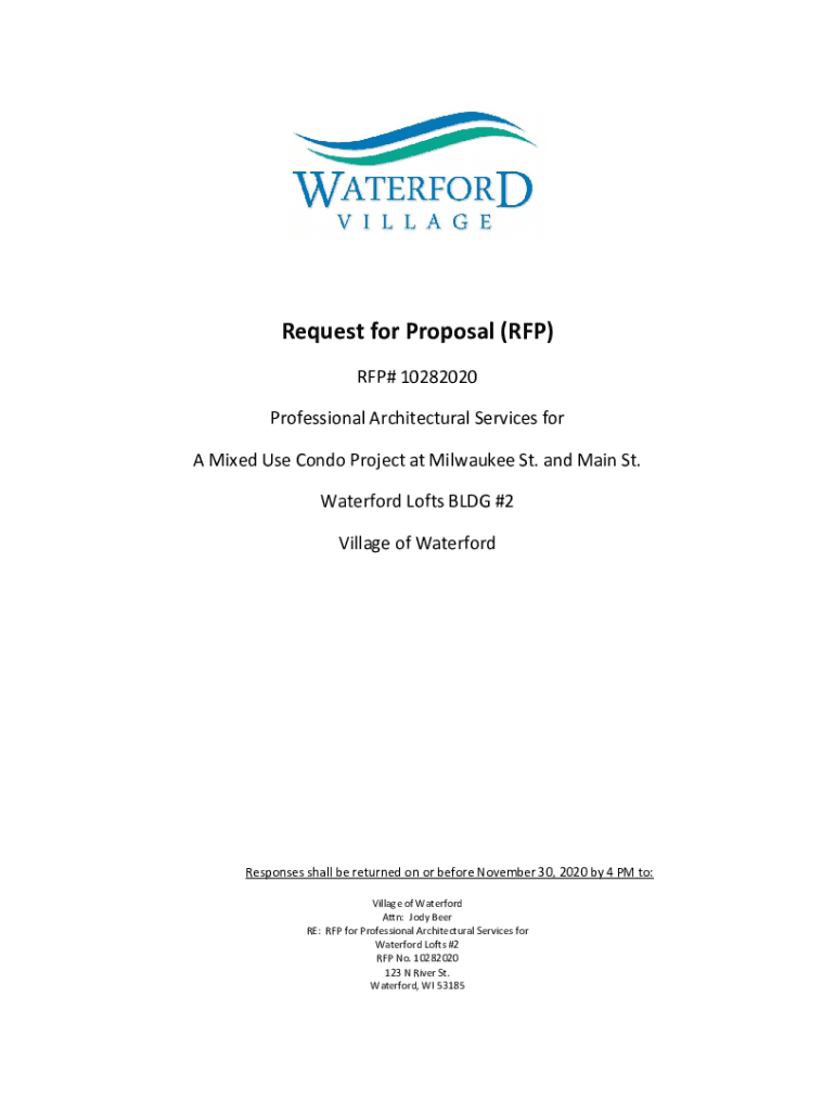 Fillable Online omwbe.wa.govbid-opportunitiesrequest-proposalRequest for Proposal for ...
