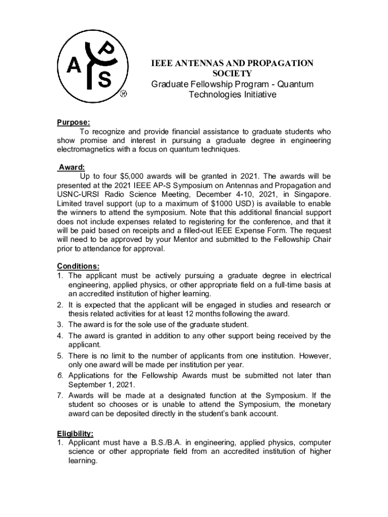 Fillable Online IEEE Antennas and Propagation Society - College of ...