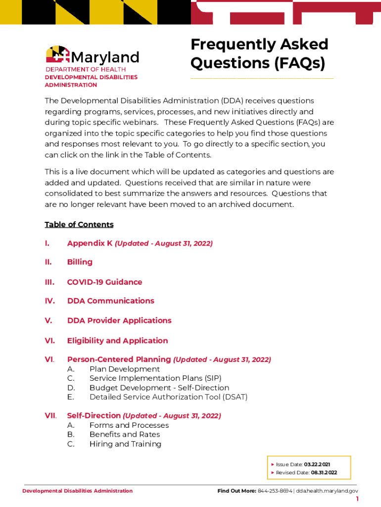 Fillable Online health.maryland.gov dda PagesPages - DDA Forms - Maryland.gov Enterprise Agency ...