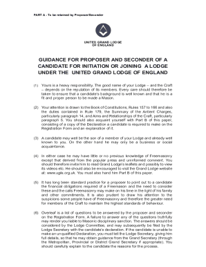 Fillable Online Guidelines for Proposer and Seconder 4 page ...