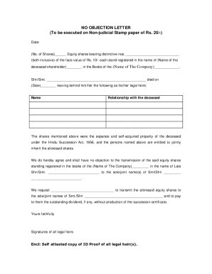 Format, Samples, How To Write No Objection Letter? – VNUMS