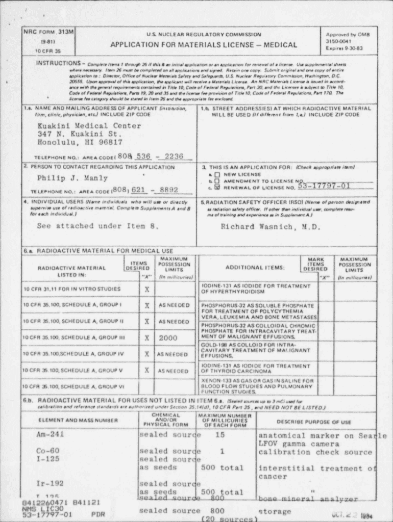 Fillable Online www.pdffiller.com608375106--NRC-FORM-313M-USFillable ...