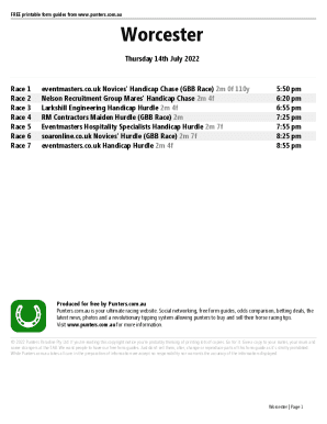 Fillable Online www.racingandsports.com.auform-guideFree Horse Racing ...
