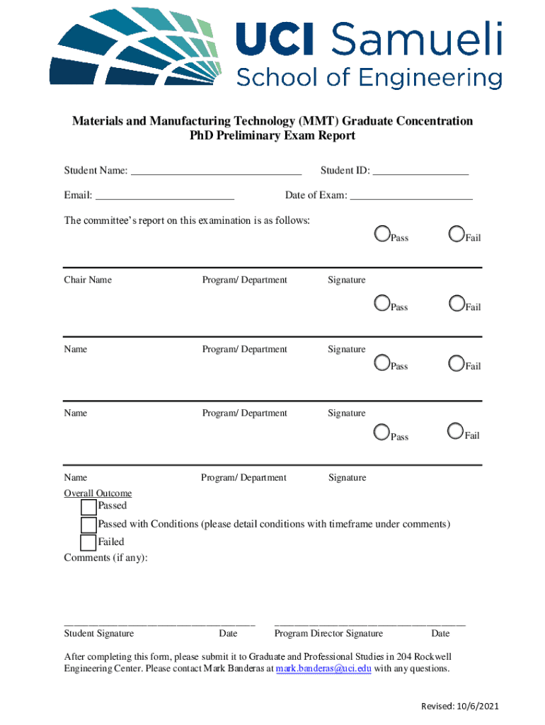 Fillable Online engineering uci Materials and Manufacturing Technology ...
