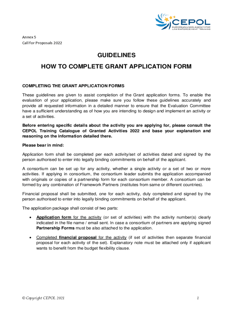 Fillable Online www.cepol.europa.eusitesdefaultGUIDELINES HOW TO ...