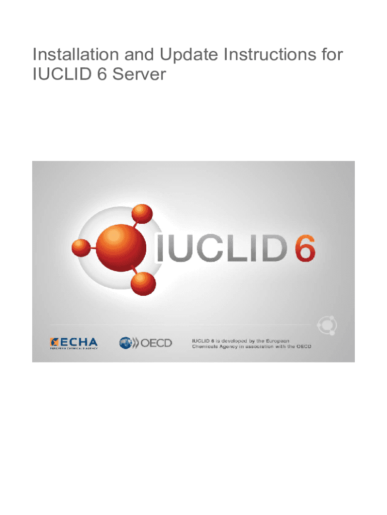 Fillable Online iuclid6.echa.europa.eudocuments1387205Installation and ...