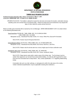 Fillable Online TIMBER SALE PROSPECTUS #6790 Fax Email Print - pdfFiller
