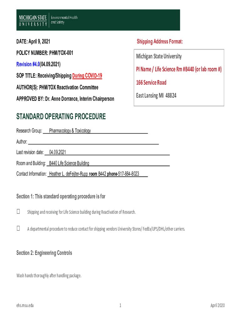 Fillable Online BlanK SOP Template Fax Email Print - pdfFiller