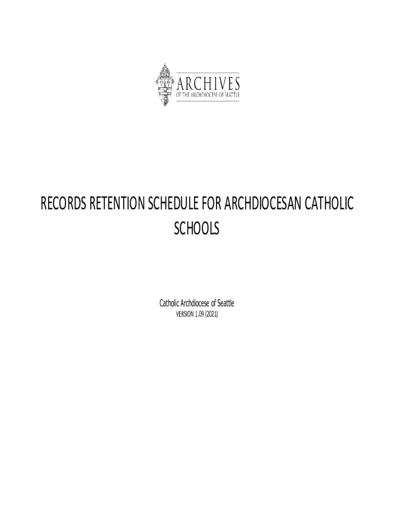 Fillable Online www.archspm.orgrecords-retention-schedulesRecords ...