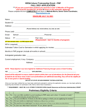 Fillable Online GRADUATE NURSING STUDENT CHECKLIST - University of ...