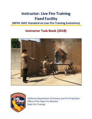 Fillable Online osfm fire ca Instructor Live Fire Training - Fixed ...