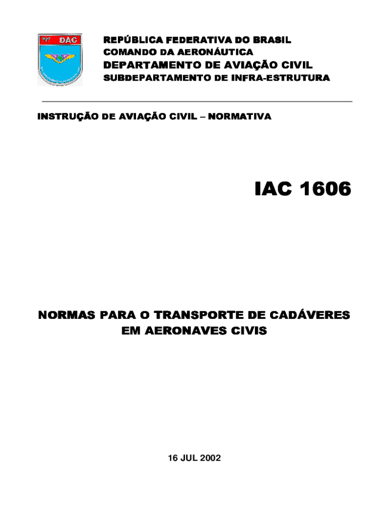 Fillable Online REPBLICA FEDERATIVA DO BRASIL - anac.gov.br Fax Email Print - pdfFiller
