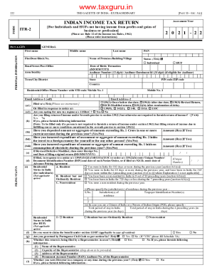 Fillable Online taxguru.inincome-taxitr-income-tax-returnITR (Income ...