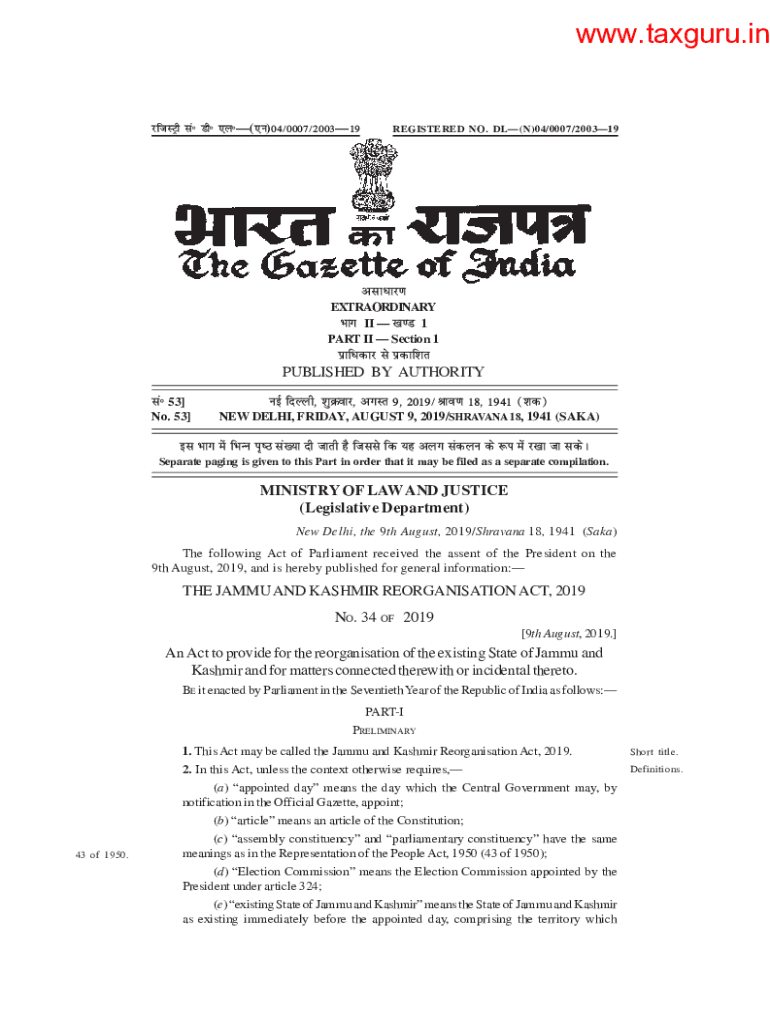 Fillable Online vlk/kkj.k Hkkx IIk.M 1 PART IISection 1 izkf/kdkj ls ...