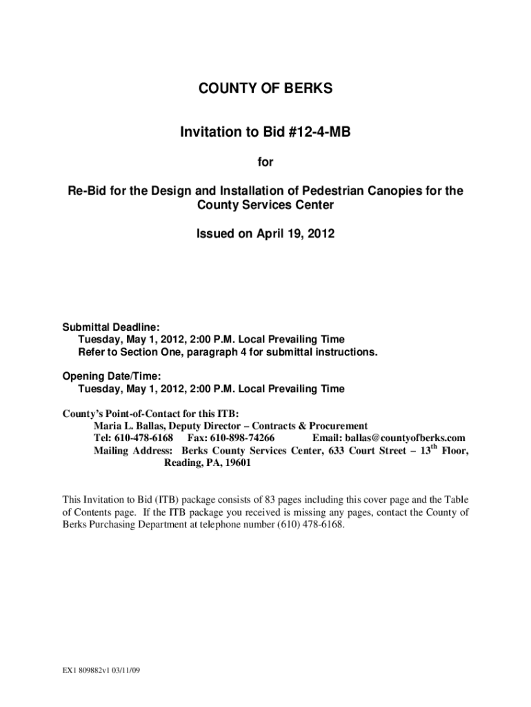 Fillable Online ITB SmallBidPackage-Compiliation of EX1 Documents ...