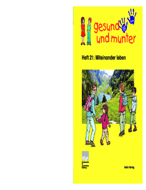 Ausfüllbar Online gesund und munter - Heft 21: Miteinander leben - BZgA ...