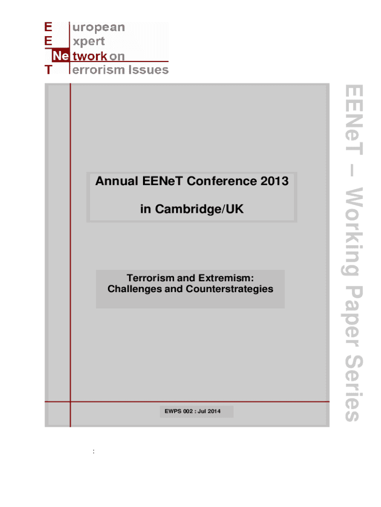 Fillable Online The Changing Threat Landscape of Terrorism and Violent ...