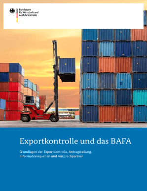 Ausfüllbar Online Export Control and Academia Manual - BAFA Fax Email ...