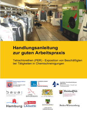 Ausfüllbar Online Tetrachlorethen (PER) - Exposition von Beschftigten ...