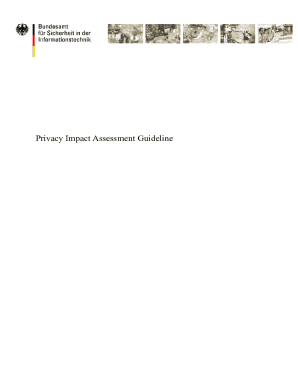 Fillable Online Privacy Impact Assessment Guideline. Privacy Impact ...