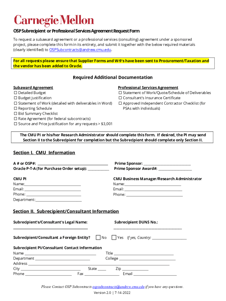 Fillable Online cmu-subrecipient-request-form-7-14-2022.pdf Fax Email ...