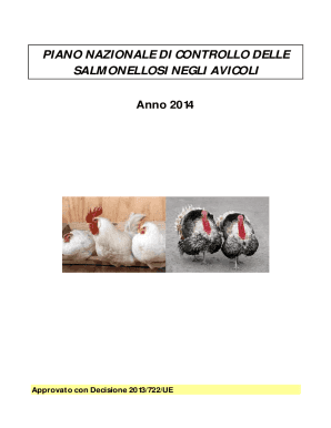 Compilabile Online Piano nazionale di controllo delle salmonellosi ...