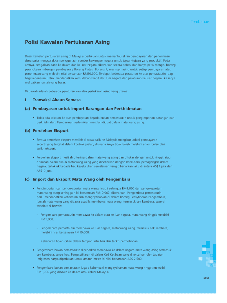 Fillable Online Polisi Kawalan Pertukaran Asing - Bank Negara Malaysia ...