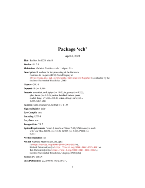 Fillable Online ftp osuosl Package 'ech' - The Comprehensive R Archive Network Fax Email Print ...