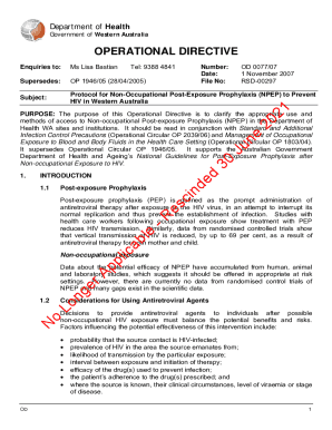 Fillable Online Protocol for Non-Occupational Post-Exposure Prophylaxis ...
