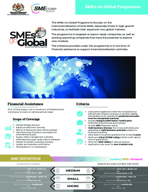 Fillable Online Global expansion of SMEs: role of global market ...