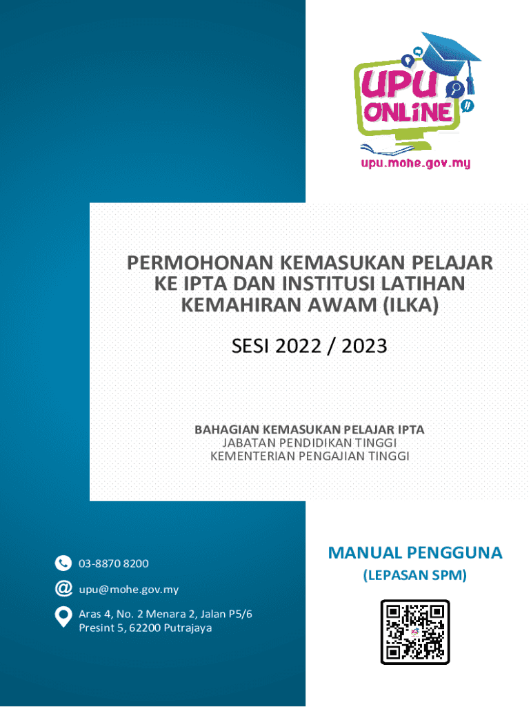 Fillable Online Portal Rasmi Bahagian Kemasukan Pelajar IPTA - UTAMA ...