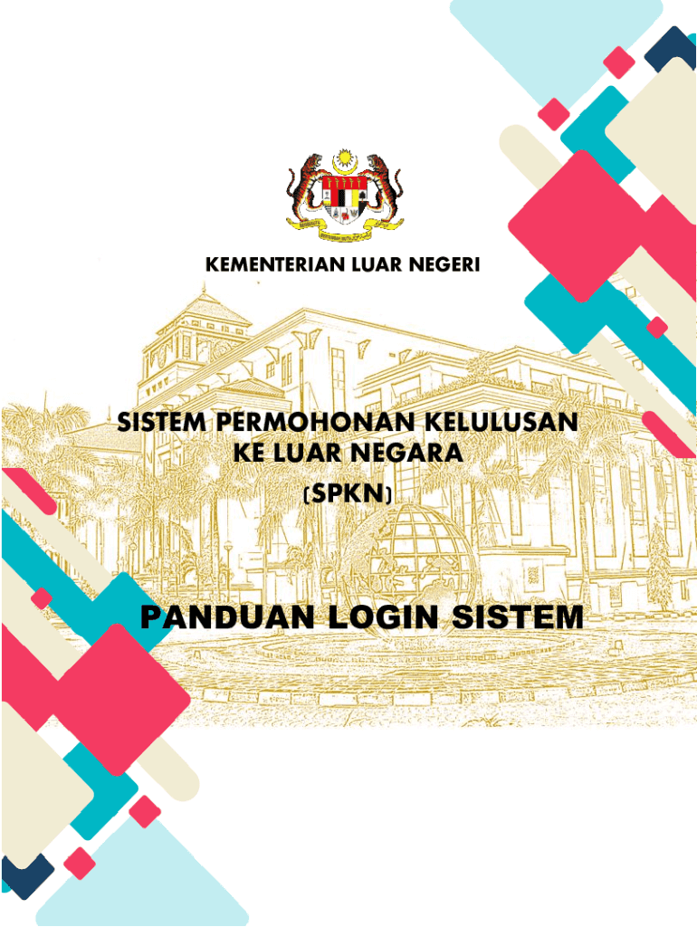 Fillable Online Panduan Login Sistem SPKN Fax Email Print - pdfFiller