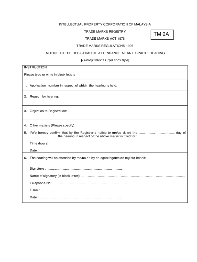 Fillable Online Trademarks in Malaysia - Lexology Fax Email Print - pdfFiller