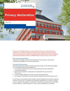 Fillable Online Privacy and Cookie Statement - Brinckerduyn Fax Email ...