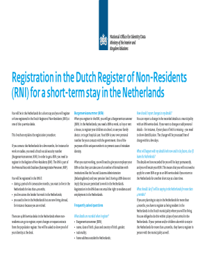 Fillable Online Registration in the Dutch Register of Non-Residents ...