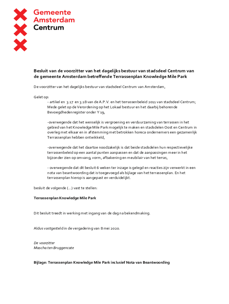 Fillable Online Terrassenplan Knowledge Mile Park Centrum ...