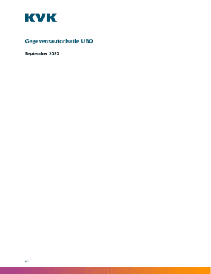 Fillable Online www.kvk.nl inschrijven-en-wijzigen ubo-opgaveUBO's ...