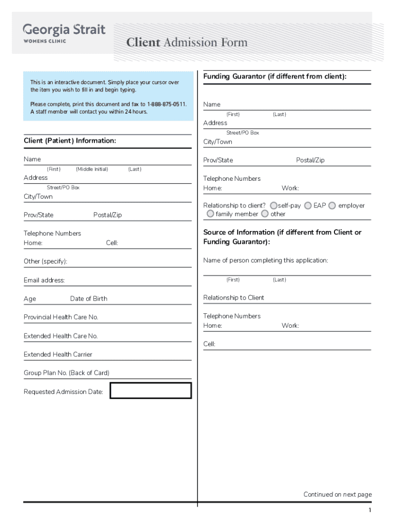 Fillable Online www.sample.netformadmission-forms50+ SAMPLE Admission ...