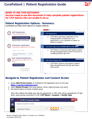 Fillable Online LTCF Patient Registration - Walgreens Fax Email Print ...