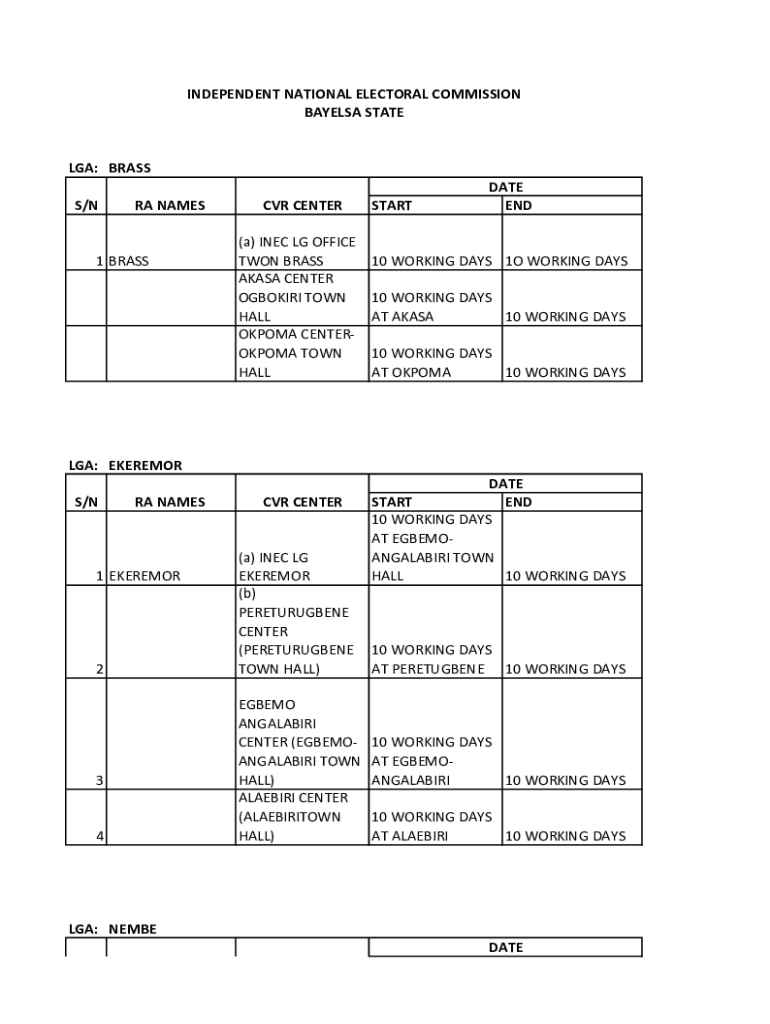 Fillable Online LGA: BRASS Fax Email Print - pdfFiller