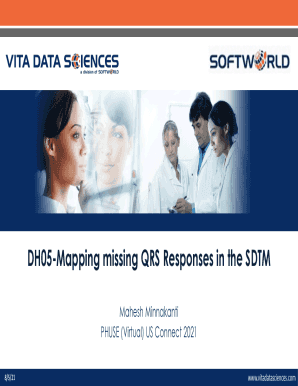 Fillable Online DH05-Mapping missing QRS Responses in the SDTM Fax ...